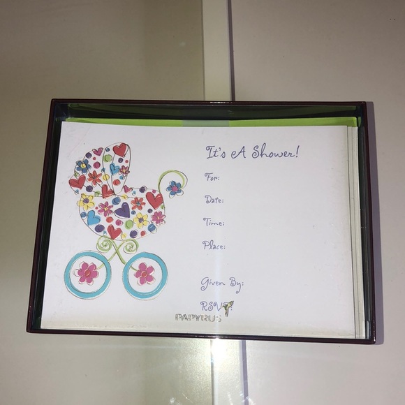 Papyrus | Office | Papyrus Baby Carriage Baby Shower Invitations | Poshmark